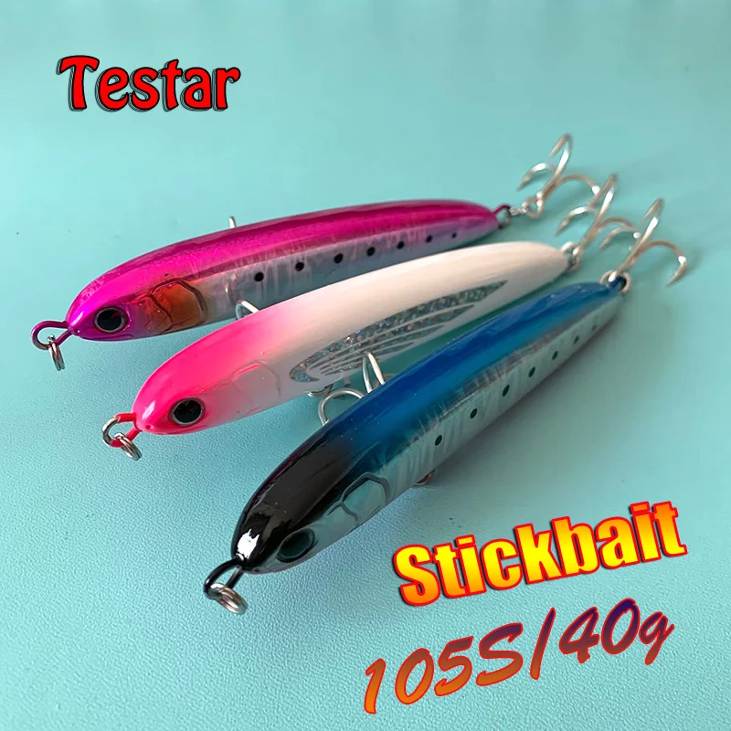 Testar-Sinking-L-pis-Fishing-Lure-Stickbait-de-gua-salgada-Isca-dura ...