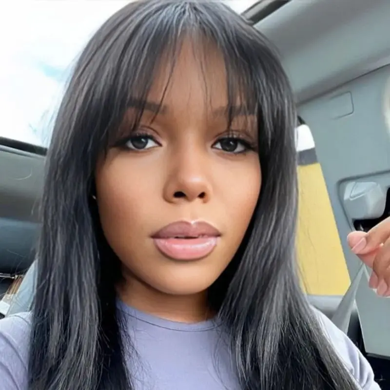 short-black-bob-100-human-hair-wigs-guleless-full-machine-with ...