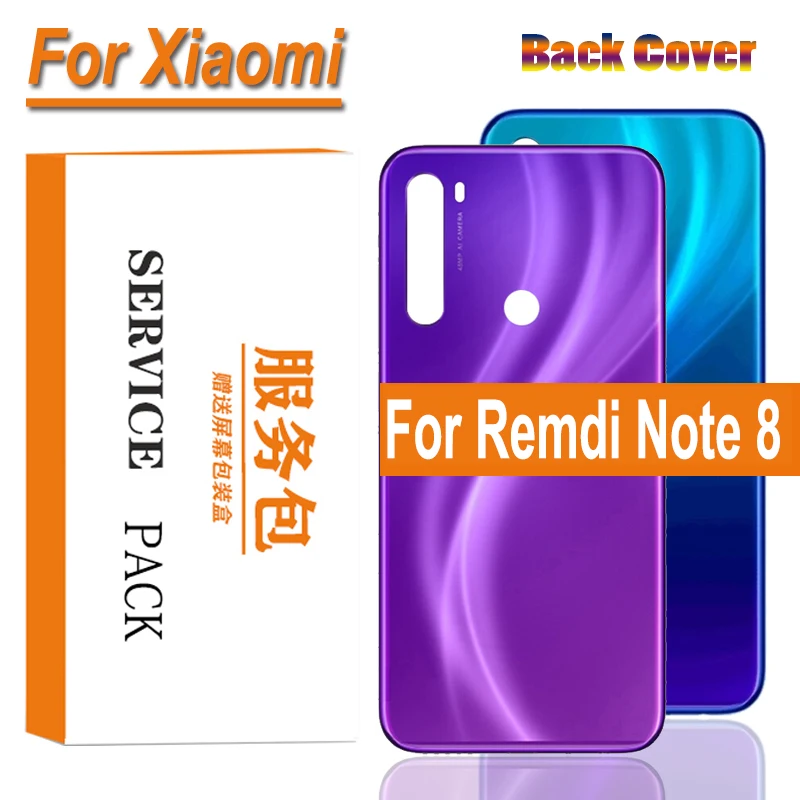 For-Xiaomi-Redmi-note-8-Battery-Cover-Back-Glass-Panel-Rear-Housing ...