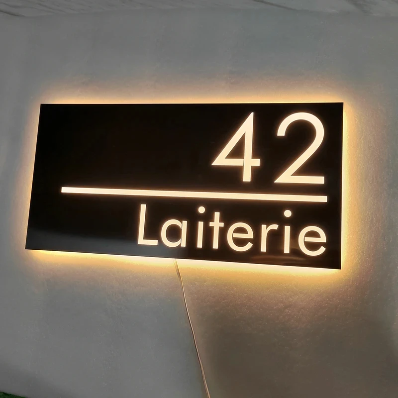 LED-Acrylic-Luminous-House-Number-Address-Sign-House-Number-Plaque ...