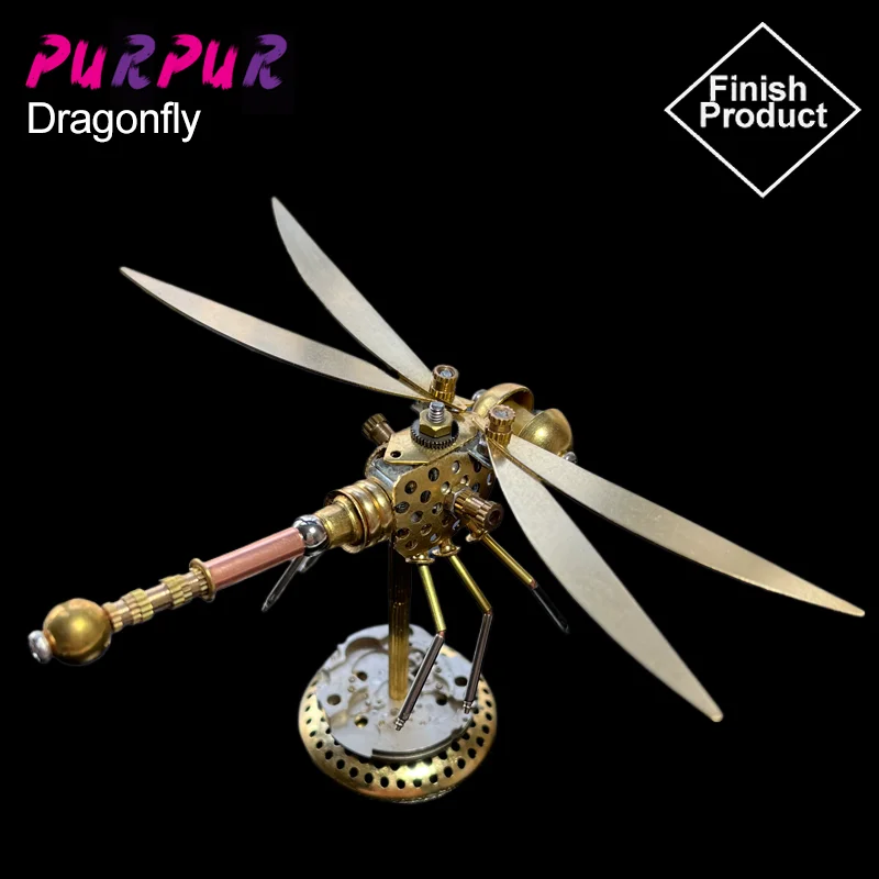 Finished-punk-3D-metal-stainless-steel-brass-mechanical-assembly-insect ...