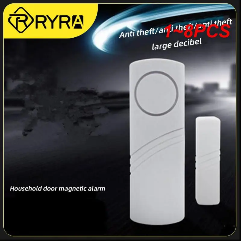 1~8PCS Simple Anti-theft Door And Window Alarm Home Wireless Security ...