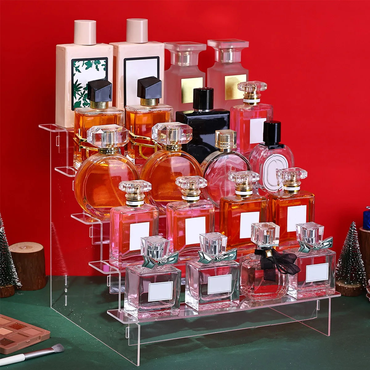 1 unidad, estante de exhibición acrílico transparente, perfume, estatua ...