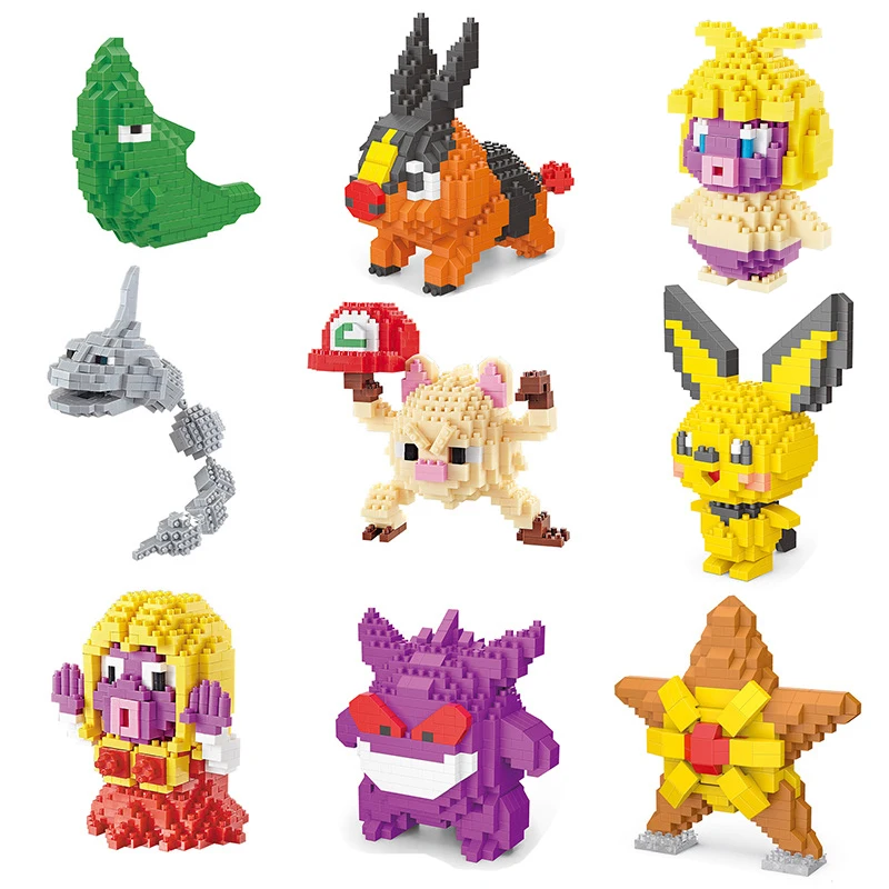 Pokemon-Pikachu-Mini-Building-Blocks-Anime-Gengar-Bricks-Cartoon-Action ...