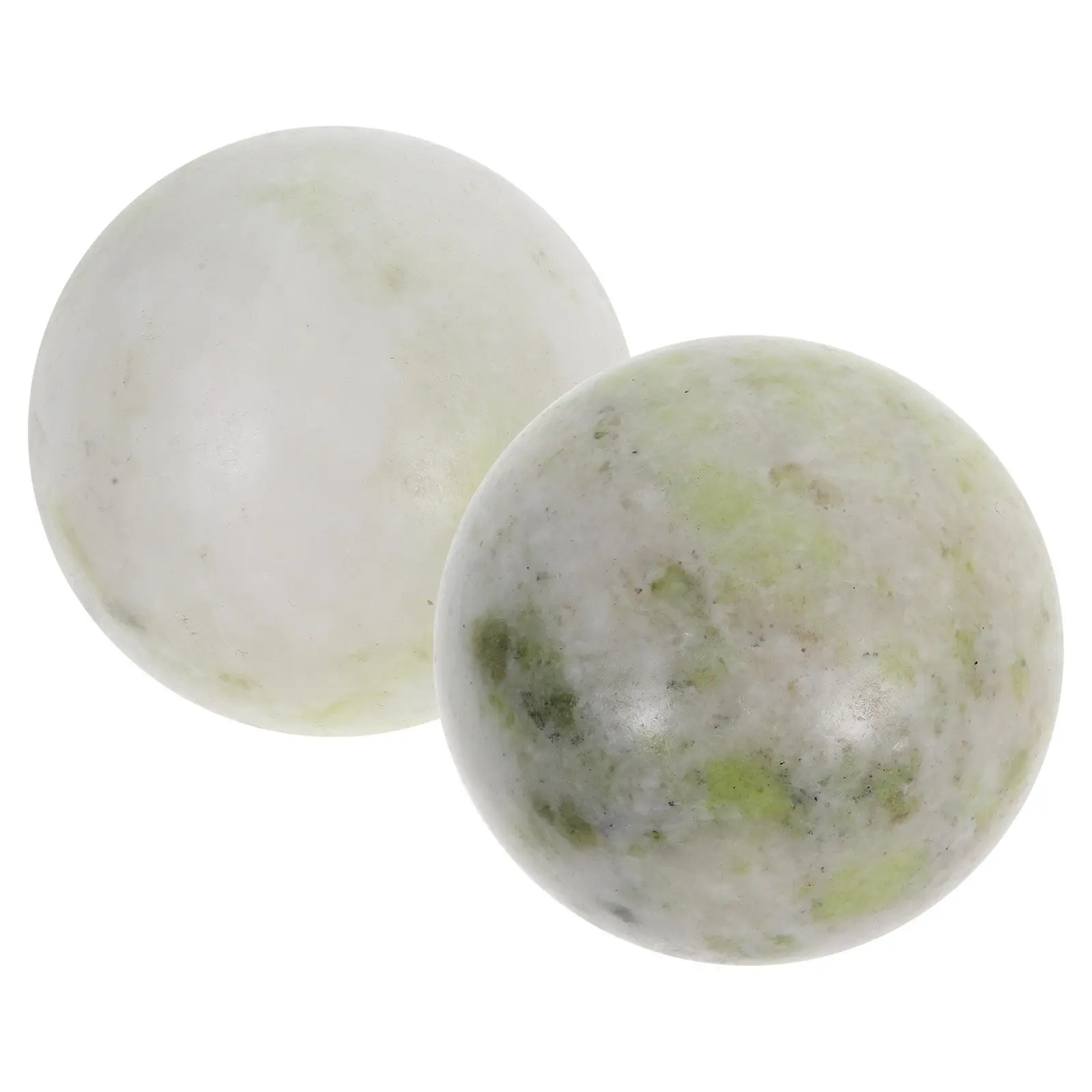 2Pcs Jade Hand Exercise Balls Chinese Baoding Ball Set for Hand Therapy ...