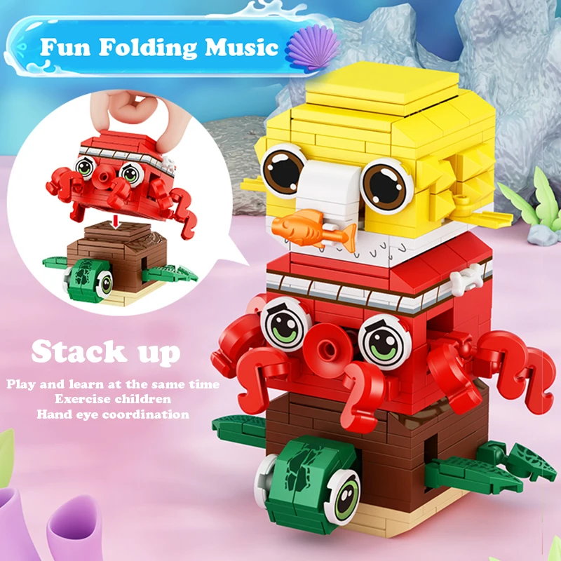 Children-s-toys-ocean-folding-rackets-assembly-toys-building-blocks ...