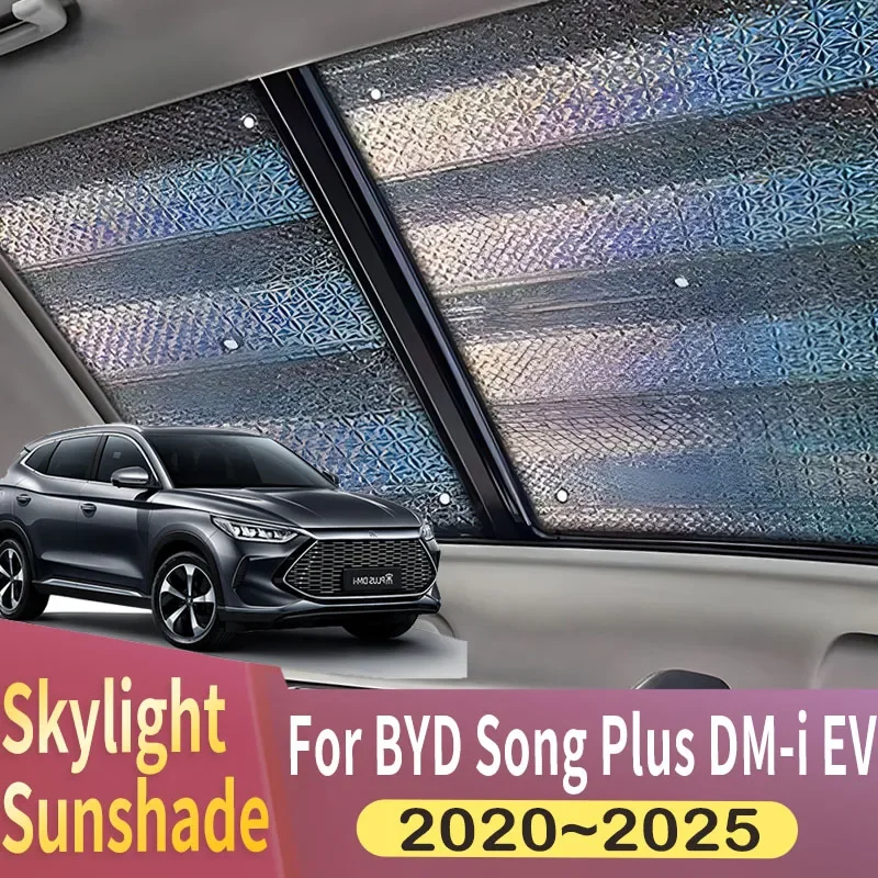 Sunroof Sunshade Suitable For BYD Song Plus DM-i EV 2020~2025 2023 2024 ...