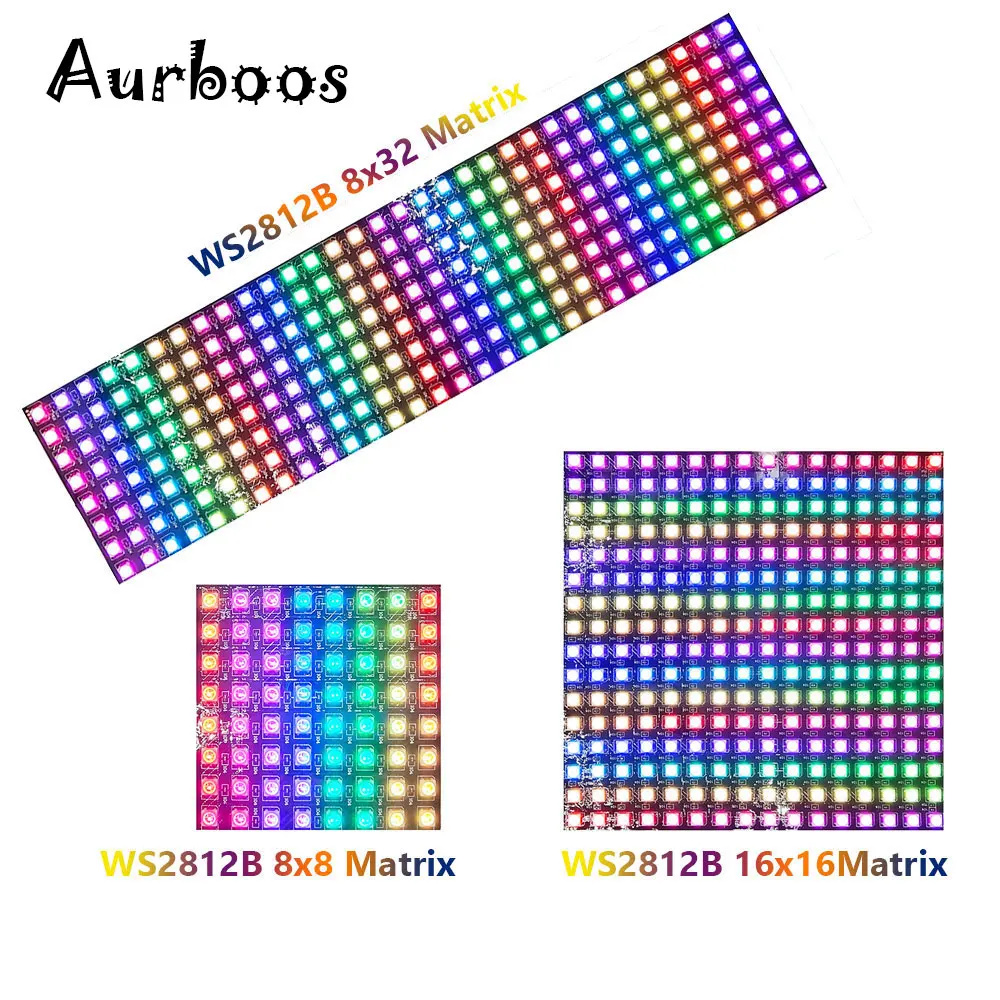 WS2812-8x32-16x16-LED-Matrix-Panel-Light-WS2812B-Digital-Flexible ...