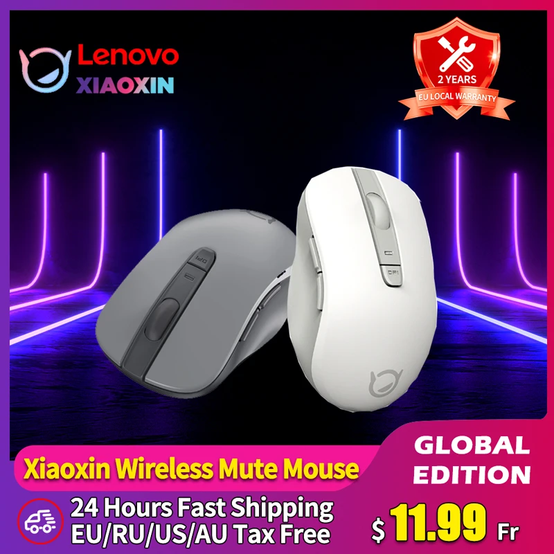 Lenovo-Xiaoxin-BT-rat-n-inal-mbrico-silencioso-con-1600DPI-Bluetooth-3 ...