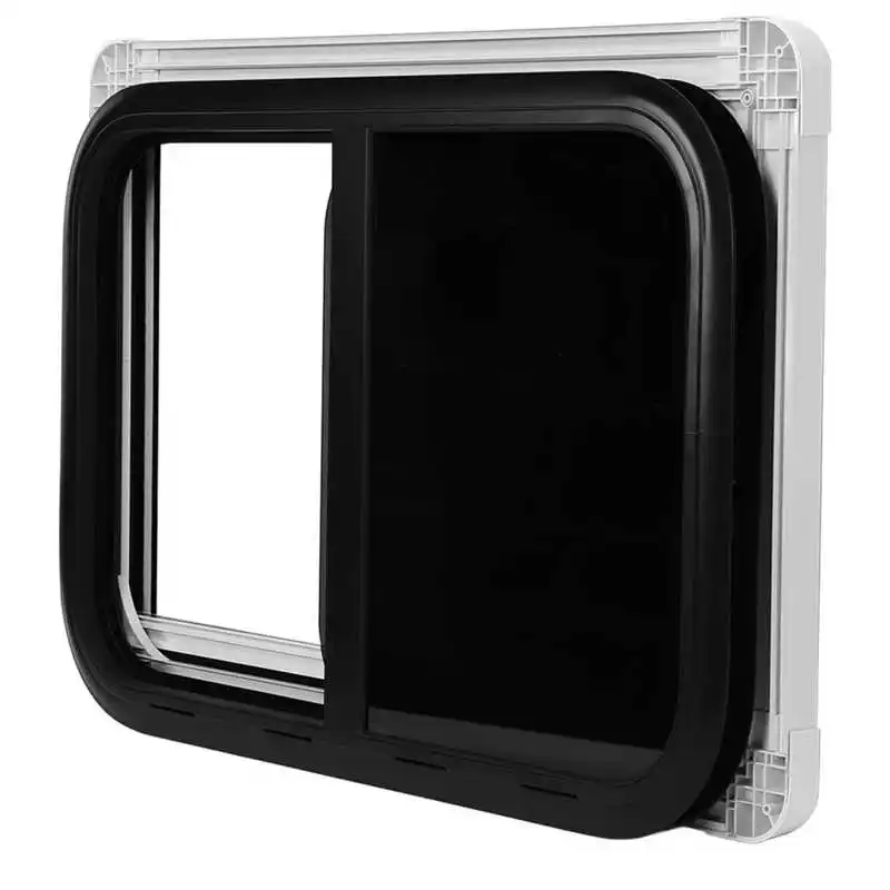 800x500mmm RV Window Rounded Slid Windows UV Resistant Tempered Glass ...