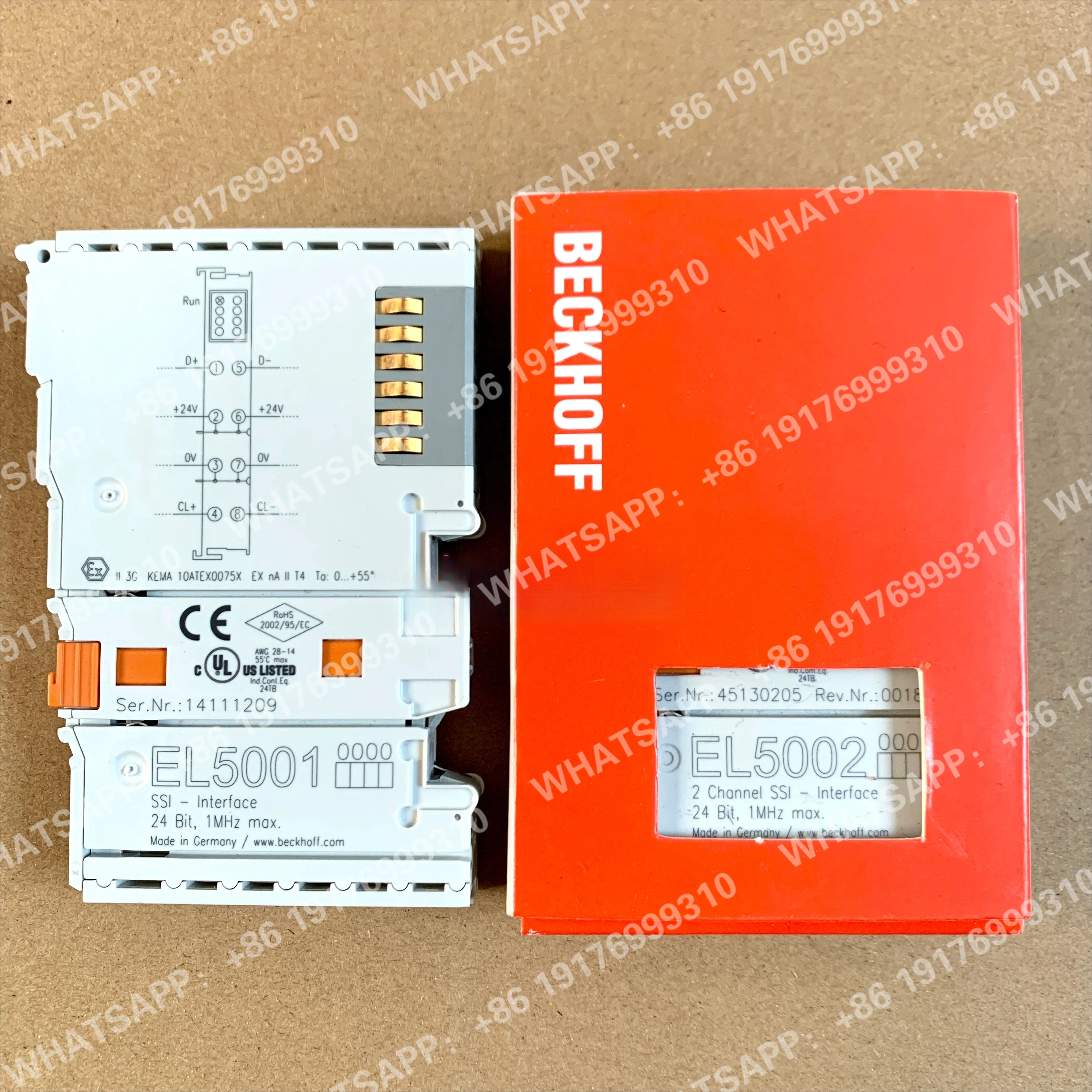 Module EL4004 EL5001 EKL1100 EL5101 EL1904 EL3062 EL3064 EL1008 EL2008 ...