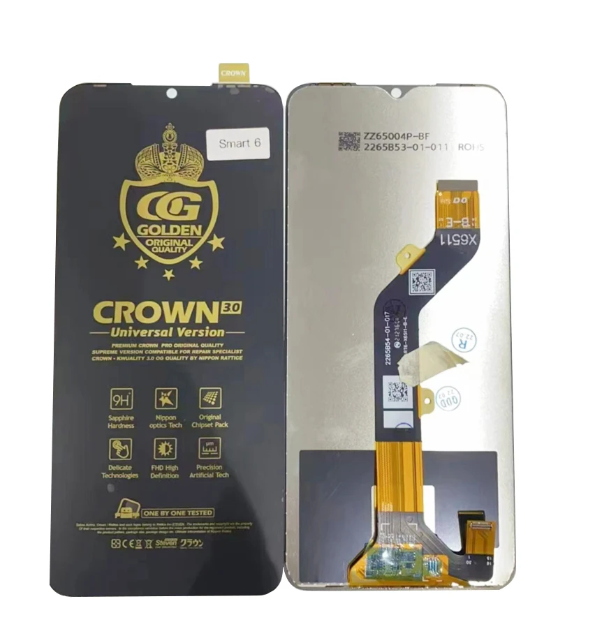 1 قطعة ل انفينيكس الذكية 6 HD X6512 LCD عرض تعمل باللمس محول الأرقام ...