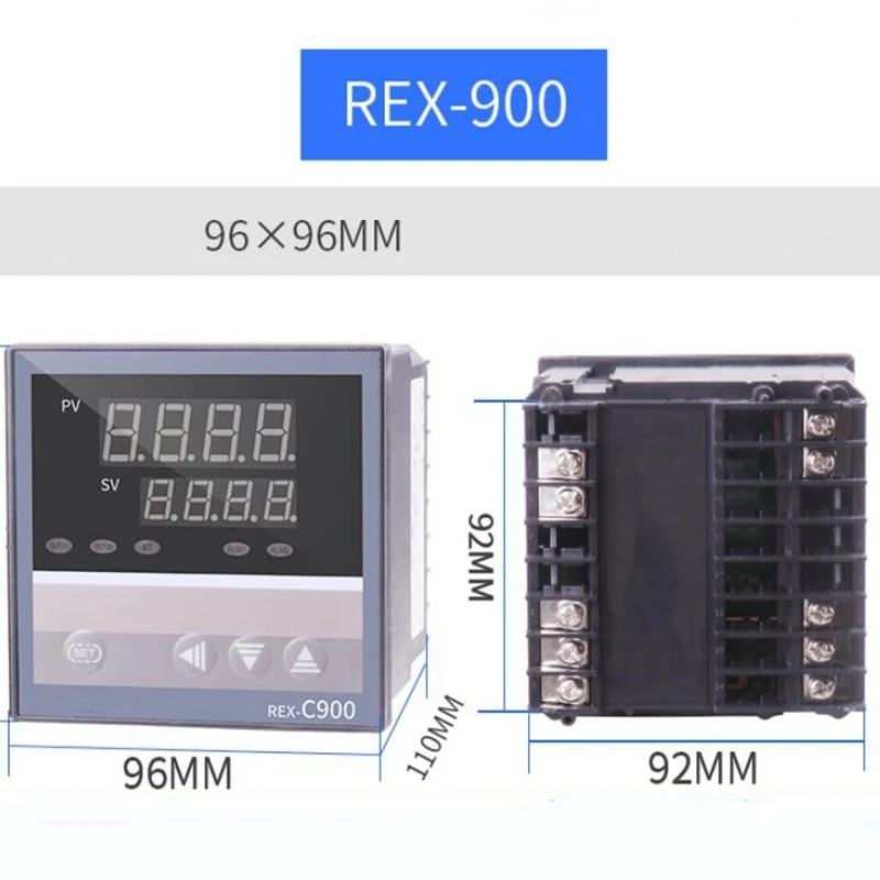 REX C900 듀얼 디지털 PID 온도 컨트롤러 K 열전대 릴레이 출력 솔리드 스테이트 릴레이 출력 M * AN V * AN ...