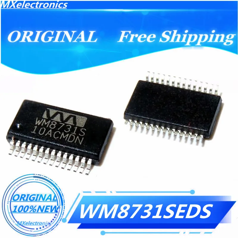 5-100pcs-LOT-NEW100-WM8731SEDS-SSOP-28-WM8731S-SSOP-WM8731-SSOP28-CODEC ...