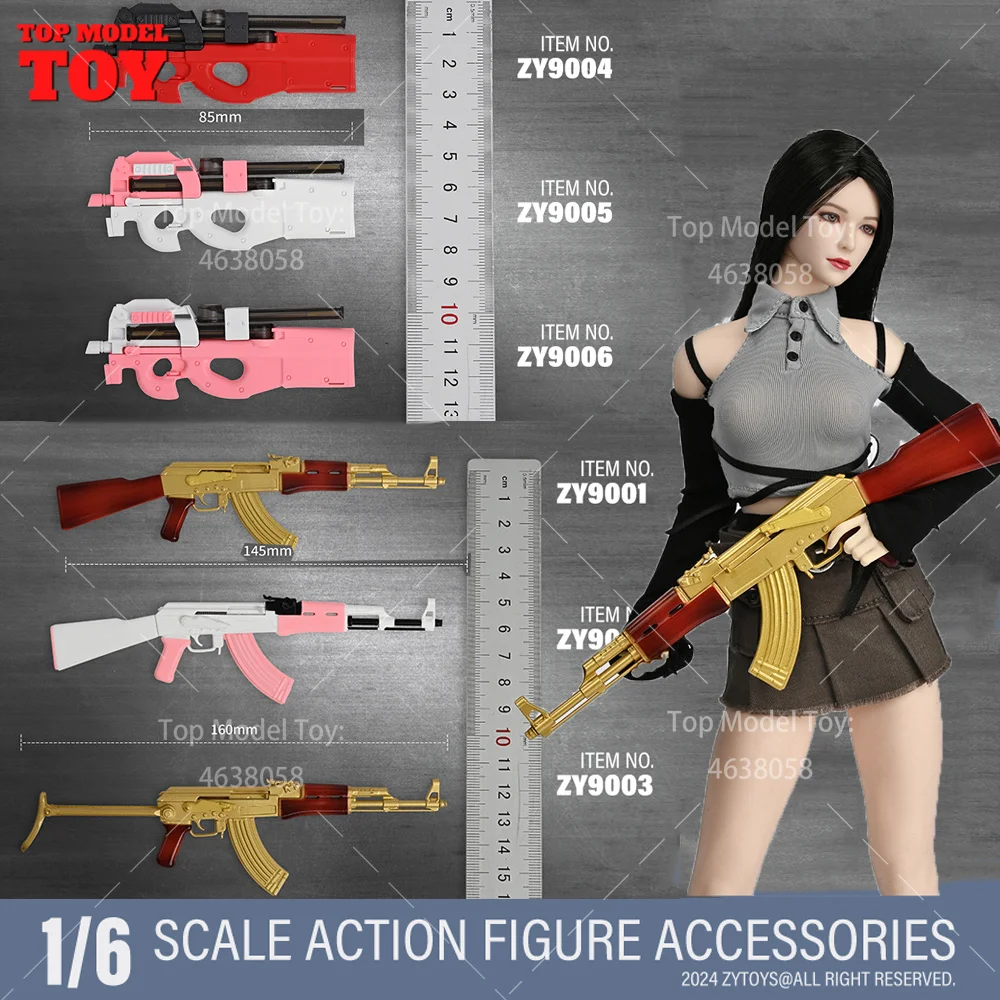 ZYTOYS-ZY9001-1-6-Scale-AK47-Color-Series-ZY9004-P90-Series-Weapon-Set ...