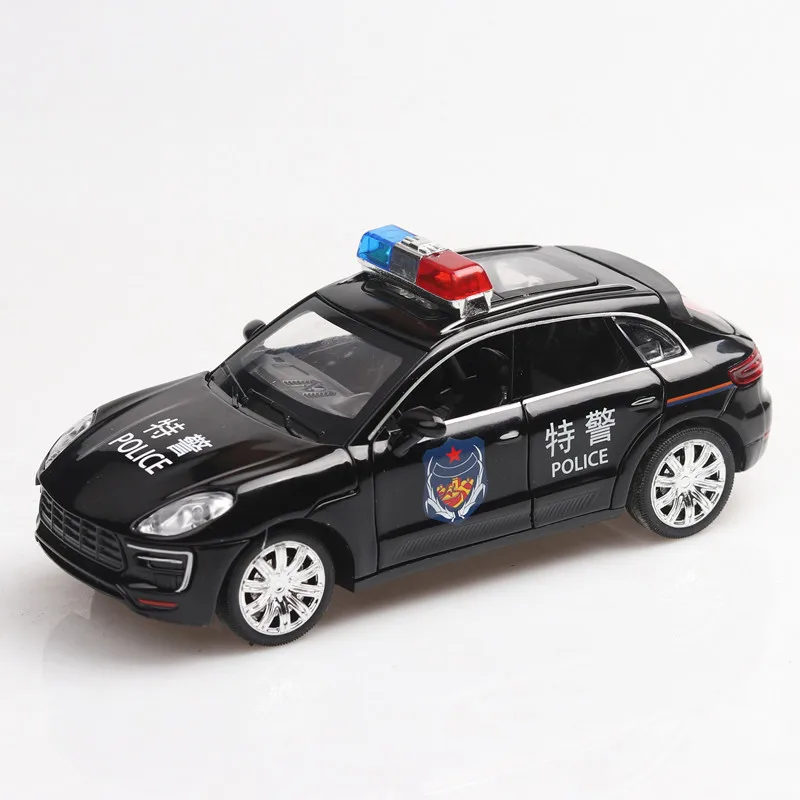 Black Porsche Police Car