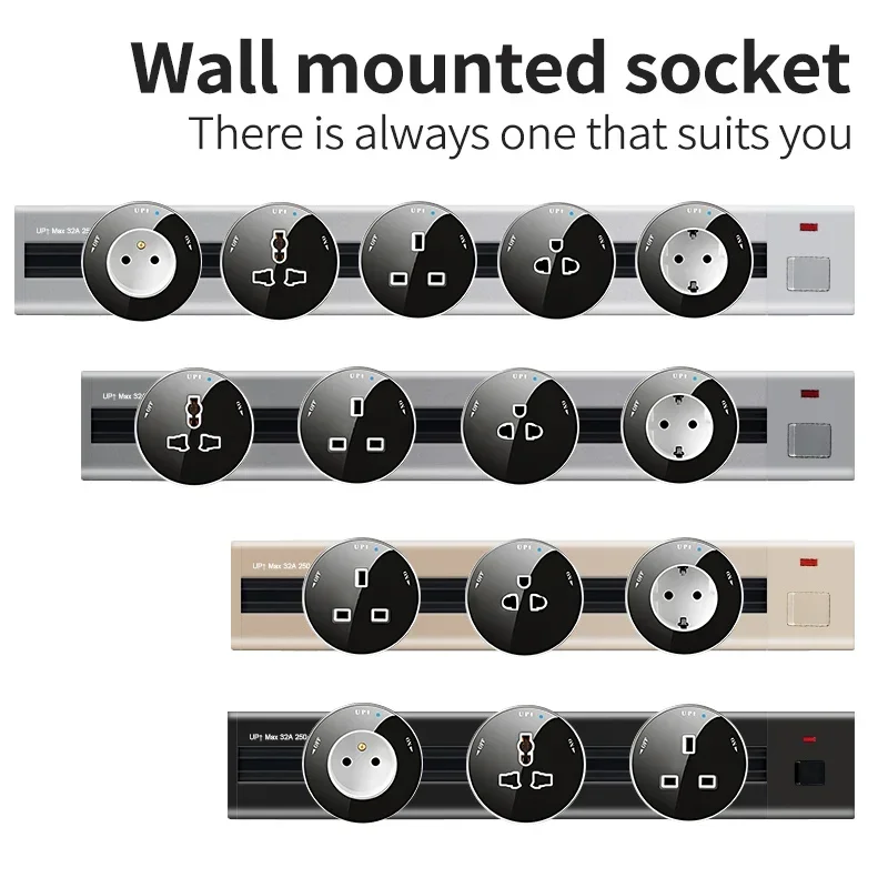T-I-Wall-Power-Track-Socket-EU-UK-US-FR-Standard-Universal-Home-Kitchen ...