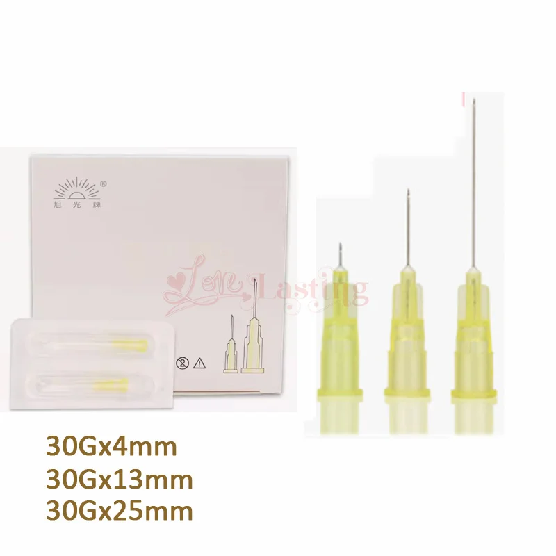 100pcs-Box-Painless-small-needle-Teeth-Irrigator-ultrafine-30G-4mm-13mm ...