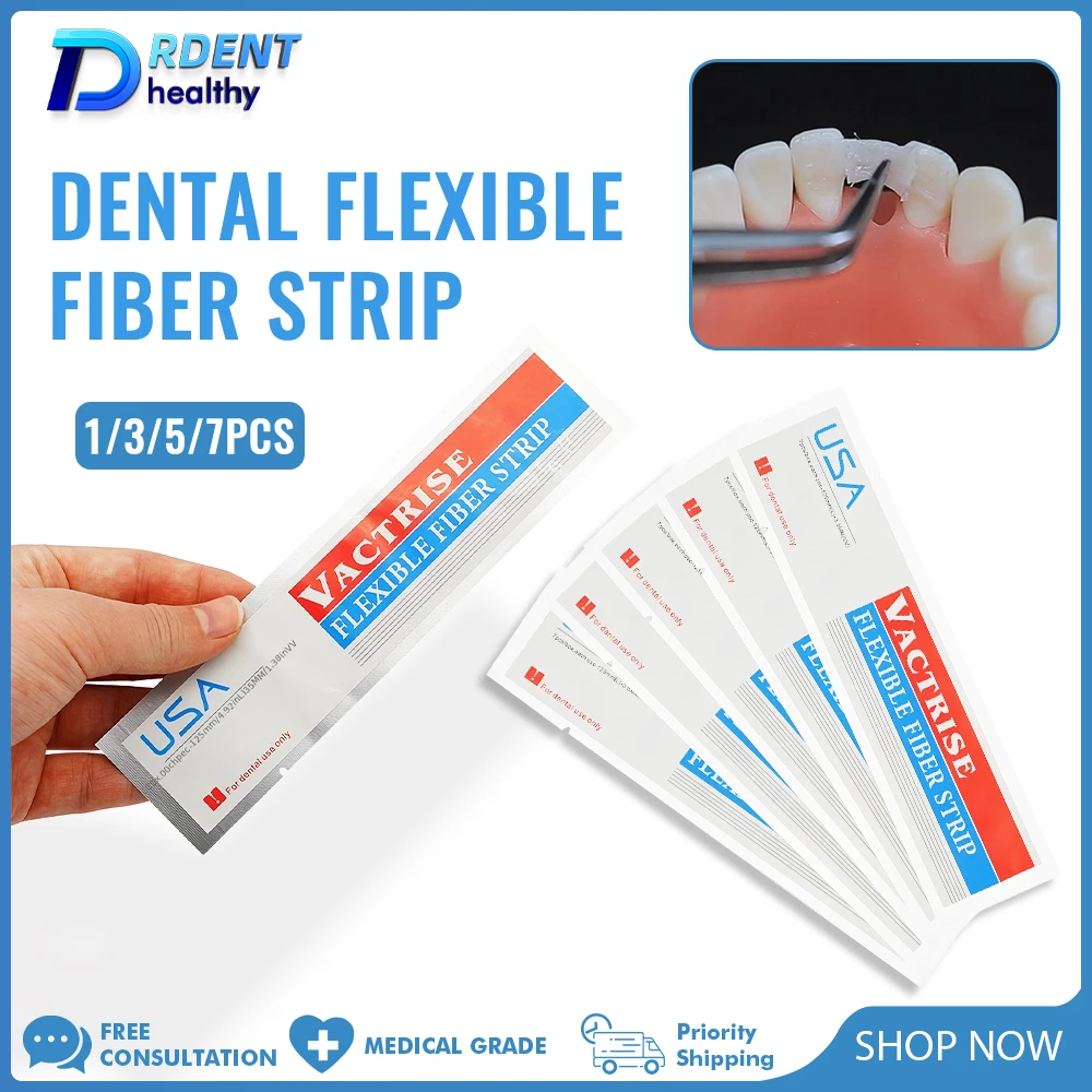 Dental Flexible Fiber Strip Fiber Splint Glass Loose Tooth Band ...