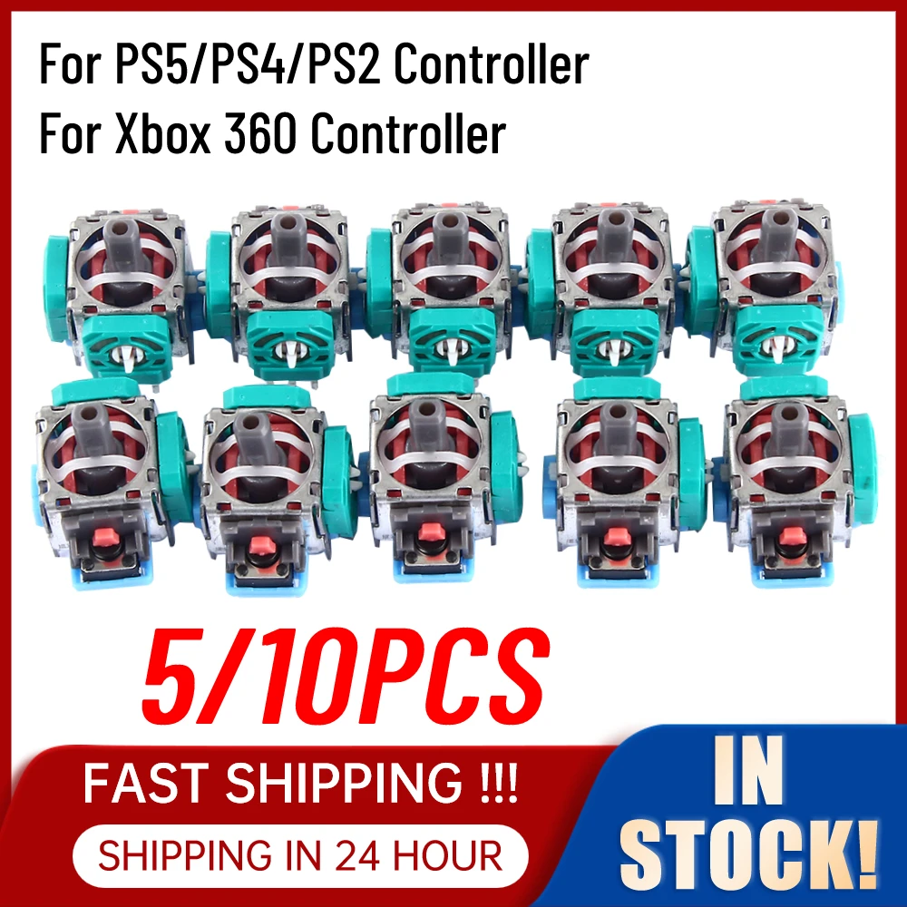 5-10pcs-3D-Analog-Joystick-Sensor-Module-Thumb-Stick-Replacement-Parts ...