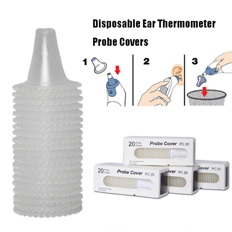 Universal-Ear-Thermometer-Probe-Covers-Disposable-Refill-Cap-Lens ...