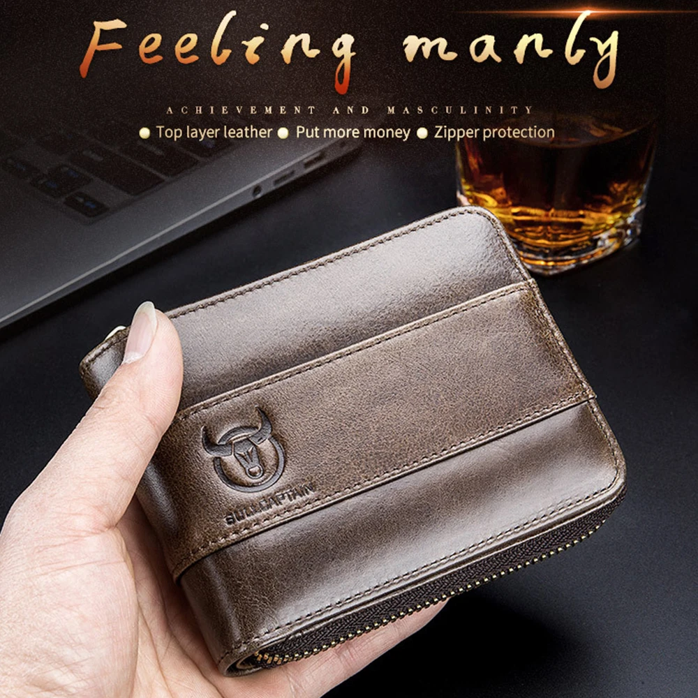 Rfid-Blocking-Man-Credit-Card-Holder-Genuine-Leather-Mens-Small-Wallet ...