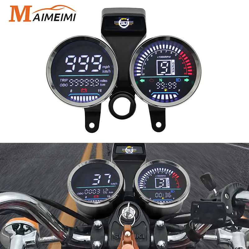 Speedometer-Digital-Dashboard-LED-Meter-Motorcycle-Speed-Meter ...