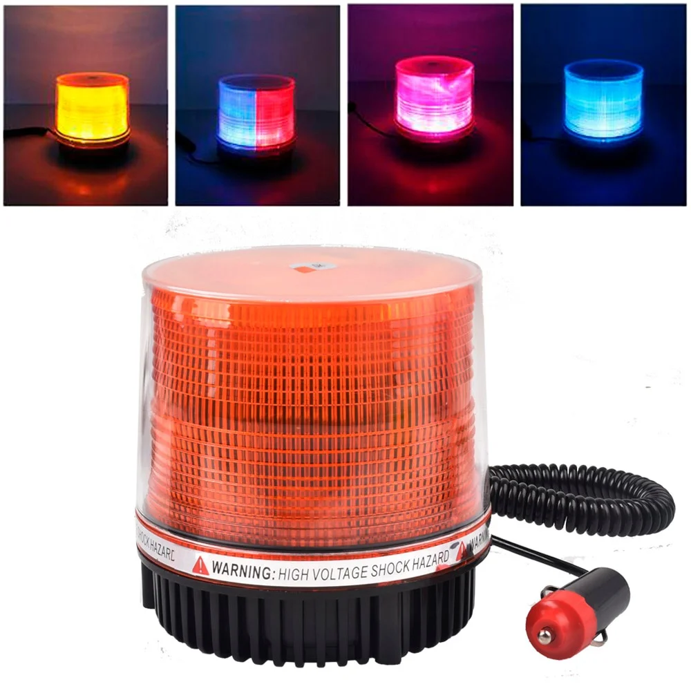 DC 12V Auto LED Warnung Polizei Lichter Auto Blinkende Highlights Runde ...