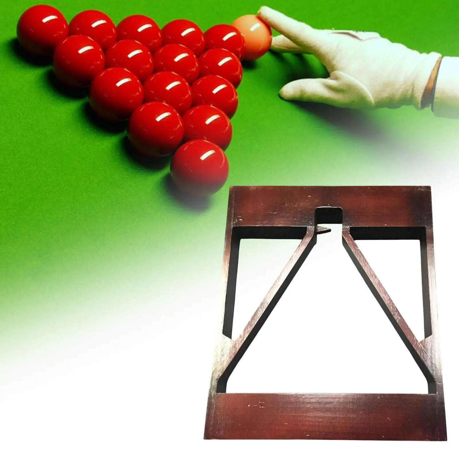 Billiard Ball Triangle Rack Pool Ball Wooden Rack for Game Room Party ...