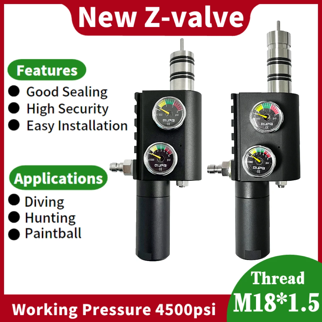 Black-Red-Blue-Z-valve-4500psi-Regulating-Valve-HPA-Pressure-Regulator ...