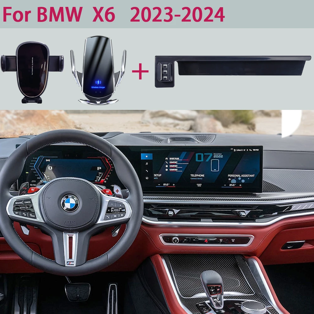 Car-Phone-Holder-For-BMW-X6-G06-2023-2024-Multimedia-Screen-Fixed ...