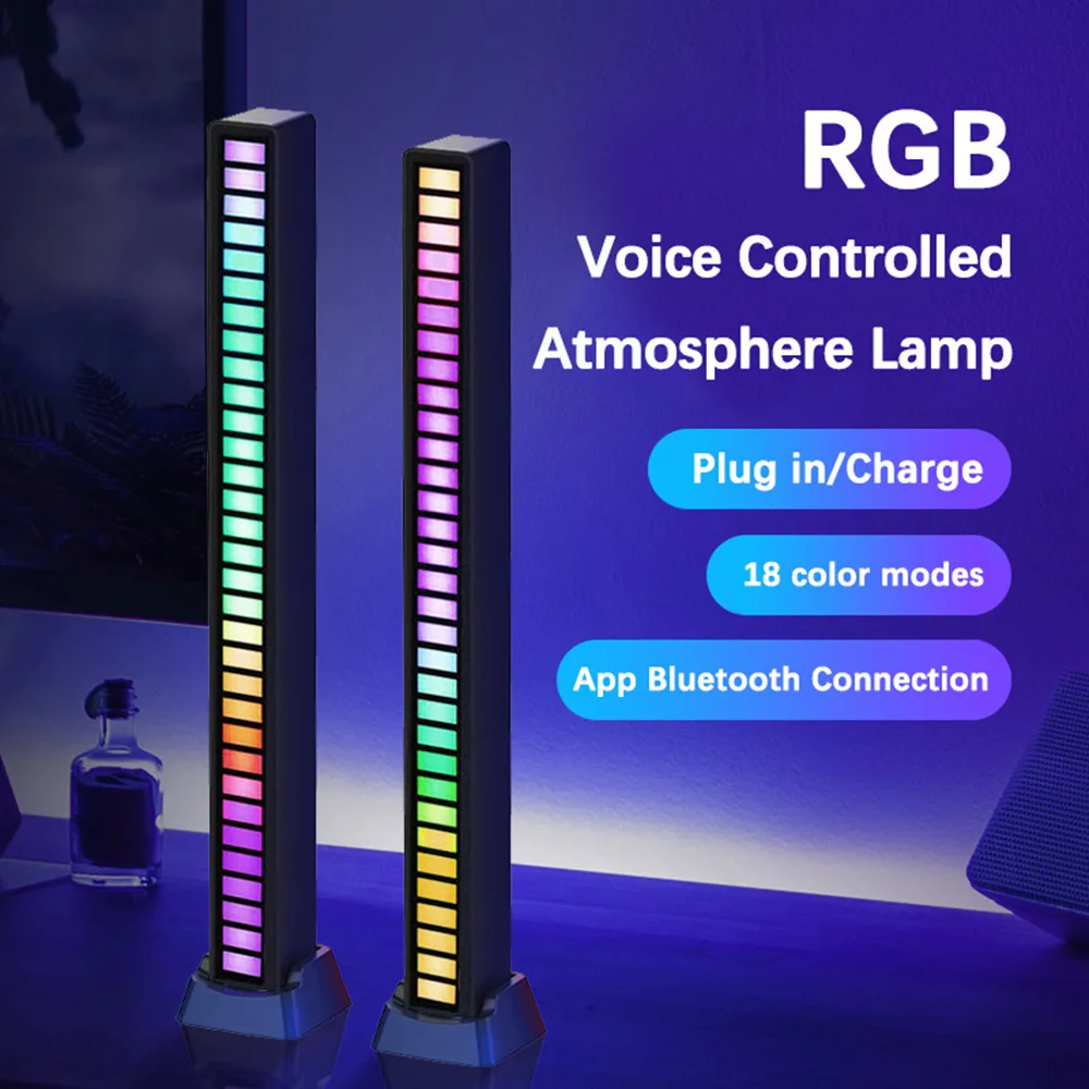 LED-Strip-Wireless-Sound-Activated-RGB-Light-Bar-Pickup-Voice-Control ...