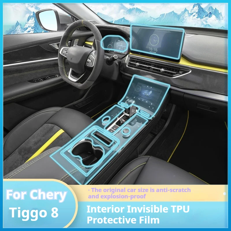 For-Chery-TIGGO-8-Pro-2022-2023-Gearbox-Panel-Navigation-Screen-Automotive-Interior-TPU ...