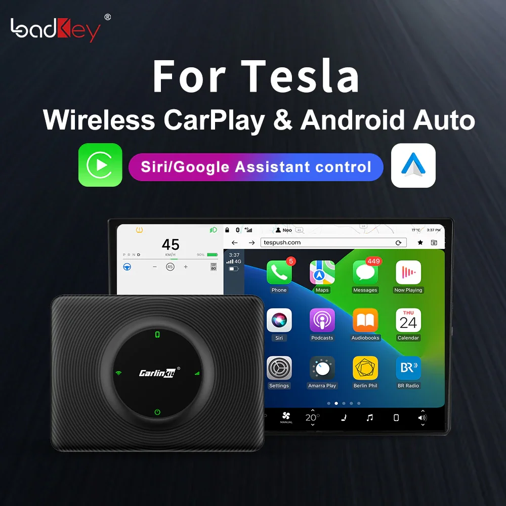 CarlinKit-Wireless-CarPlay-Android-Auto-For-Tesla-Model-3-Model-X-Y ...