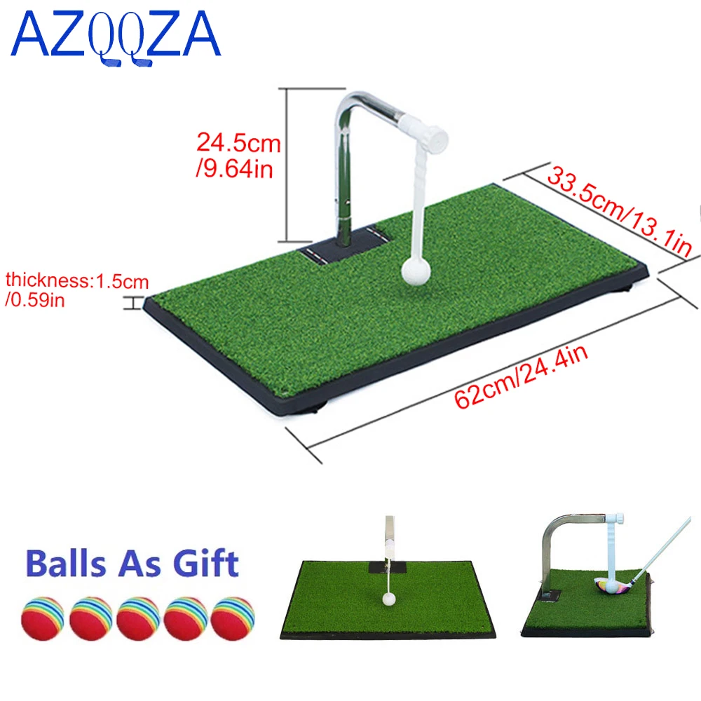 Golf-Practic-Swing-Hitting-Mat-Exerciser-Trainer-360-Degree-Rotation ...
