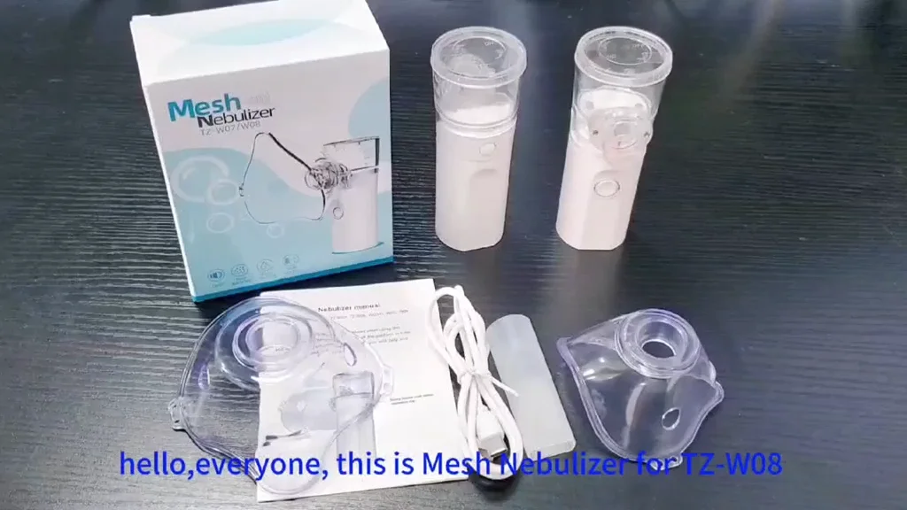 Portable Nebulizer Inhaler Rechargeable Handheld Mobile Autoclean Mesh ...