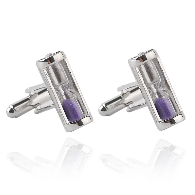 Delicate Jewelry Men's Cufflinks Enamel Crystal Round Wedding Party ...