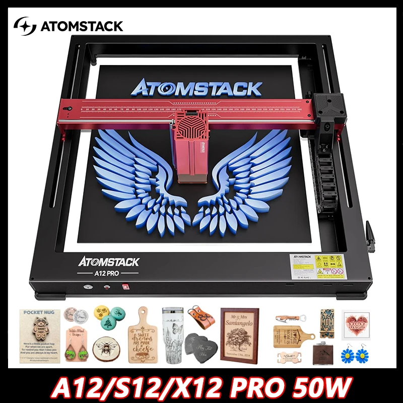Atomstack A12 X12 Pro 50W Upgraded Version Laser Cutting Machine Wifi ...