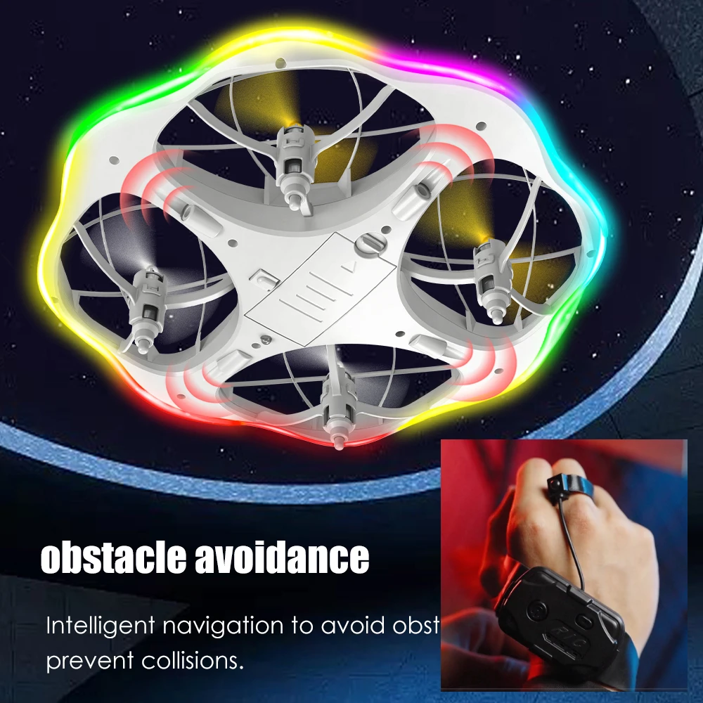 Drones-Gravity-Sensing-Watch-Remote-Control-UFO-LED-Light-Aircraft ...