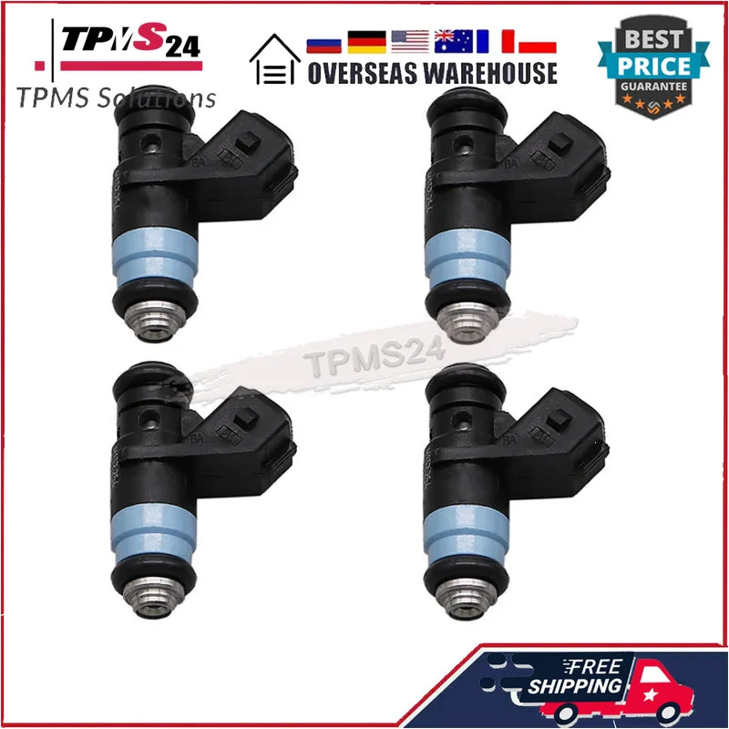 4PCS Fuel Injectors H132254 For Renault Clio Megane Scenic Modus 1.4L ...