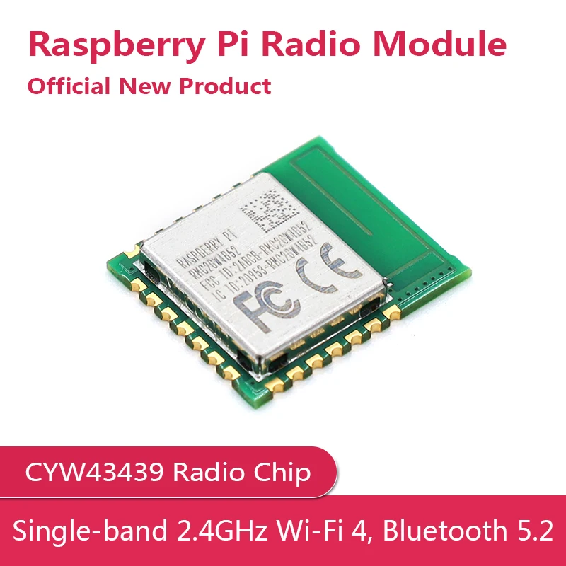New Official Raspberry Pi Radio Module CYW43439 Radio Chip Single-band ...