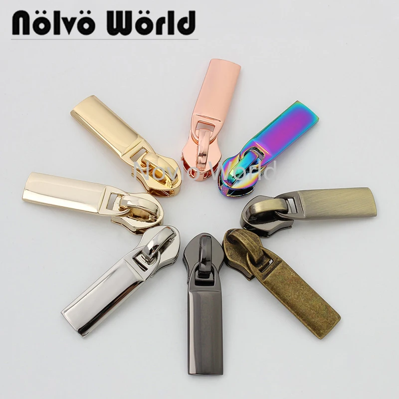 10-100pcs-8-Colors-5-DIY-Nylon-Coil-Teeth-Zip-Head-Plus-Zipper-Puller ...