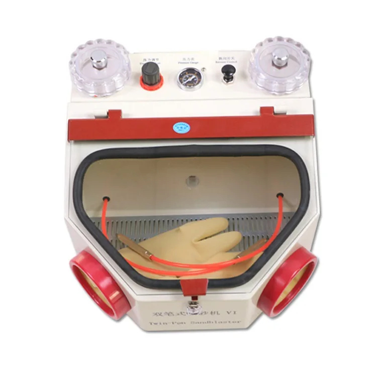 Dental-Sandblasting-Unit-Dental-lab-Twin-pen-Metal-Sandblaster-Machine ...