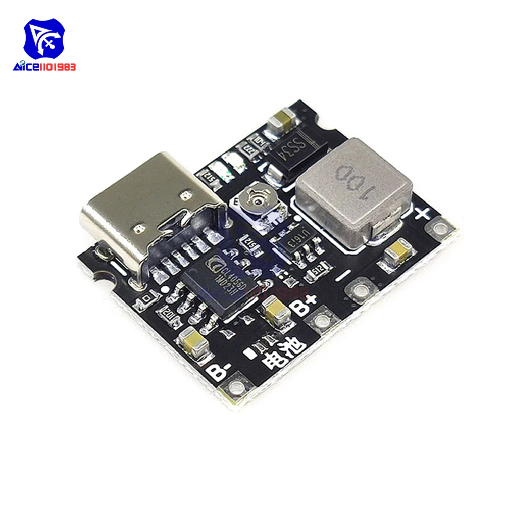 5PCS 3.7V to 5/9V 2A DC-DC Step Up Boost Module 18650 Lithium Battery ...