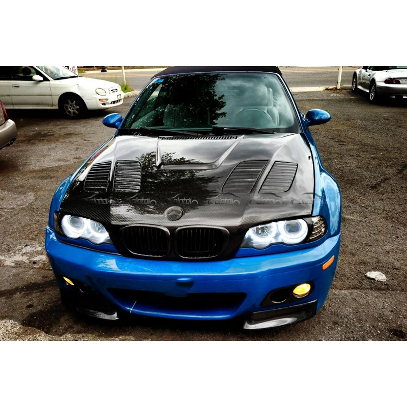 1998-2001-Carbon-Fiber-GTR-Style-E46-Bonnet-Hoods-Engine-Hood-Cover-for ...