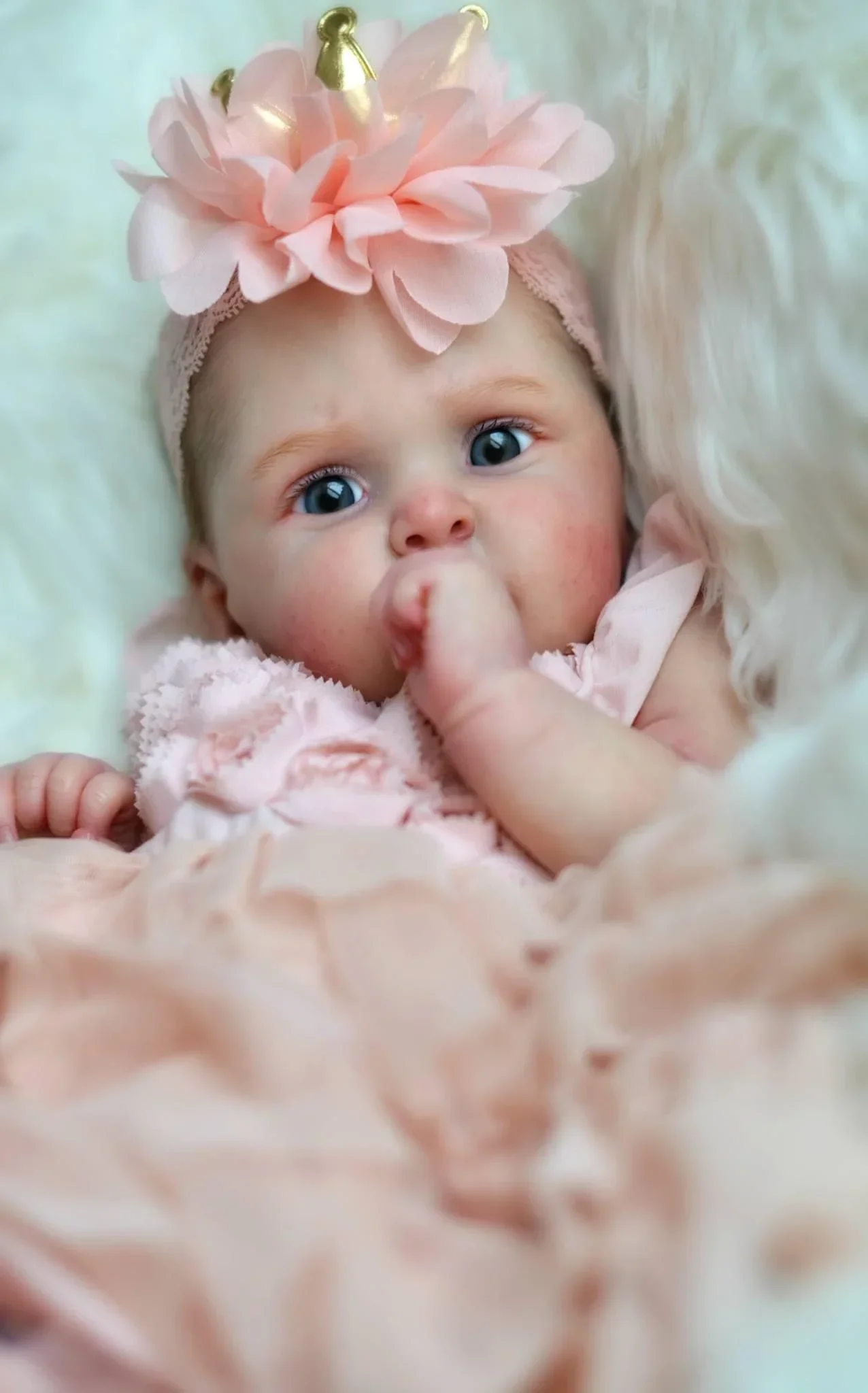 NPK 20''Handmade 3D Skin Visible Veins Jocy Reborn Baby Size Real ...
