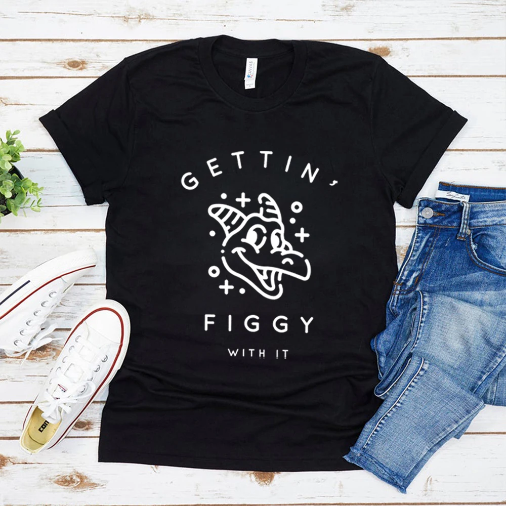 Cute Cartoon Shirt Gettin’ Figgy with It T Shirt Figment Epcot Shirt ...