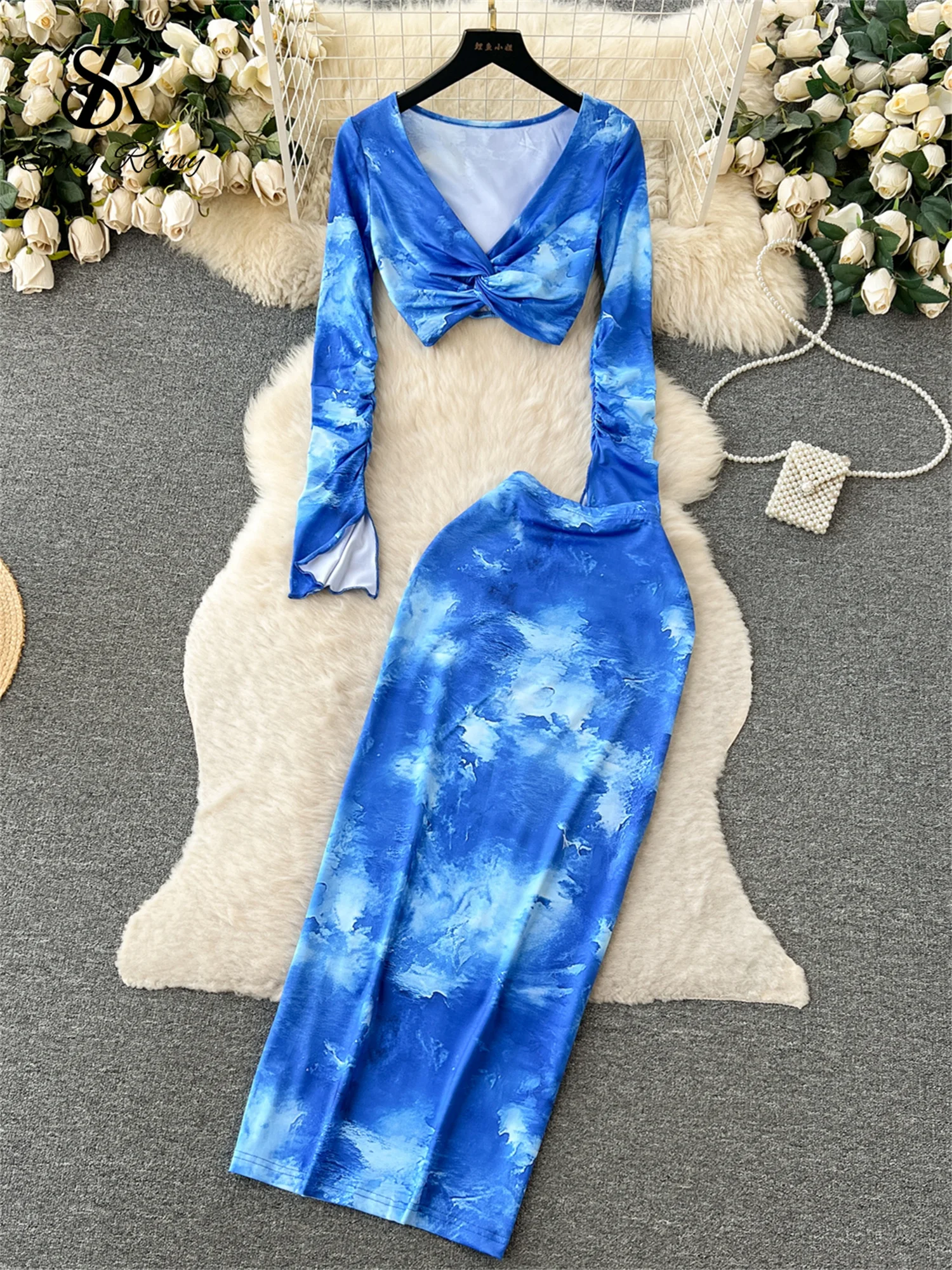 SINGREINY-Fashion-Streetwear-Sexy-Slim-Suits-Women-V-Neck-Ruched ...