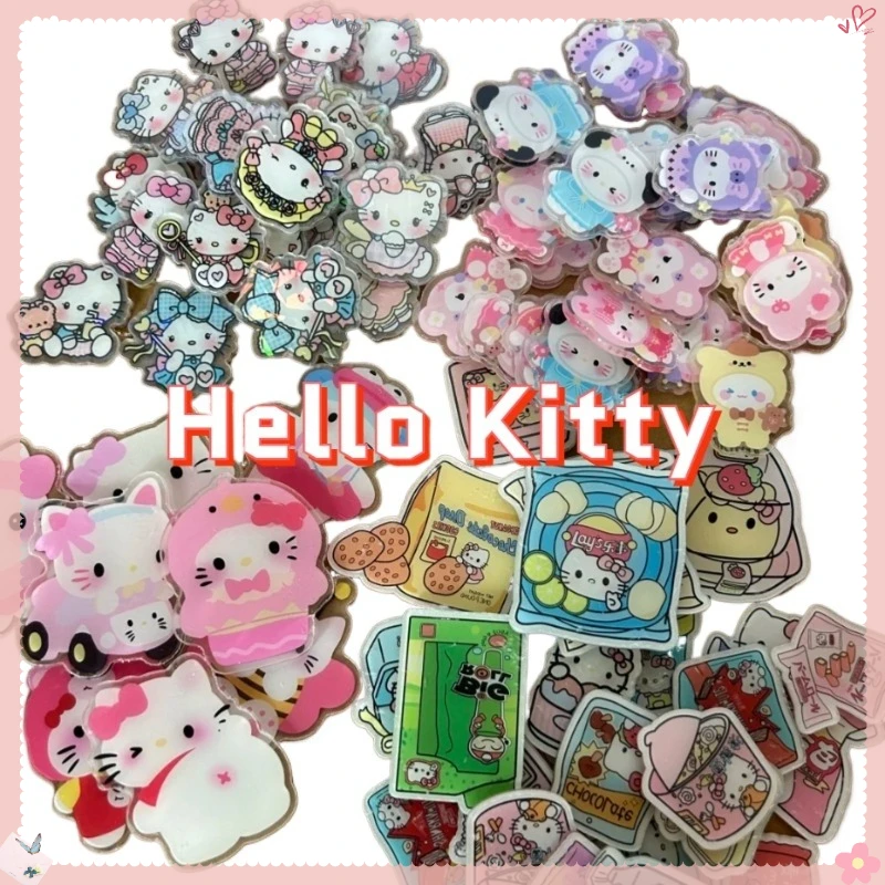 Cartoon Anime Sanrio Hello Kitty acrylic Patch Handmade DlY hairpin ...