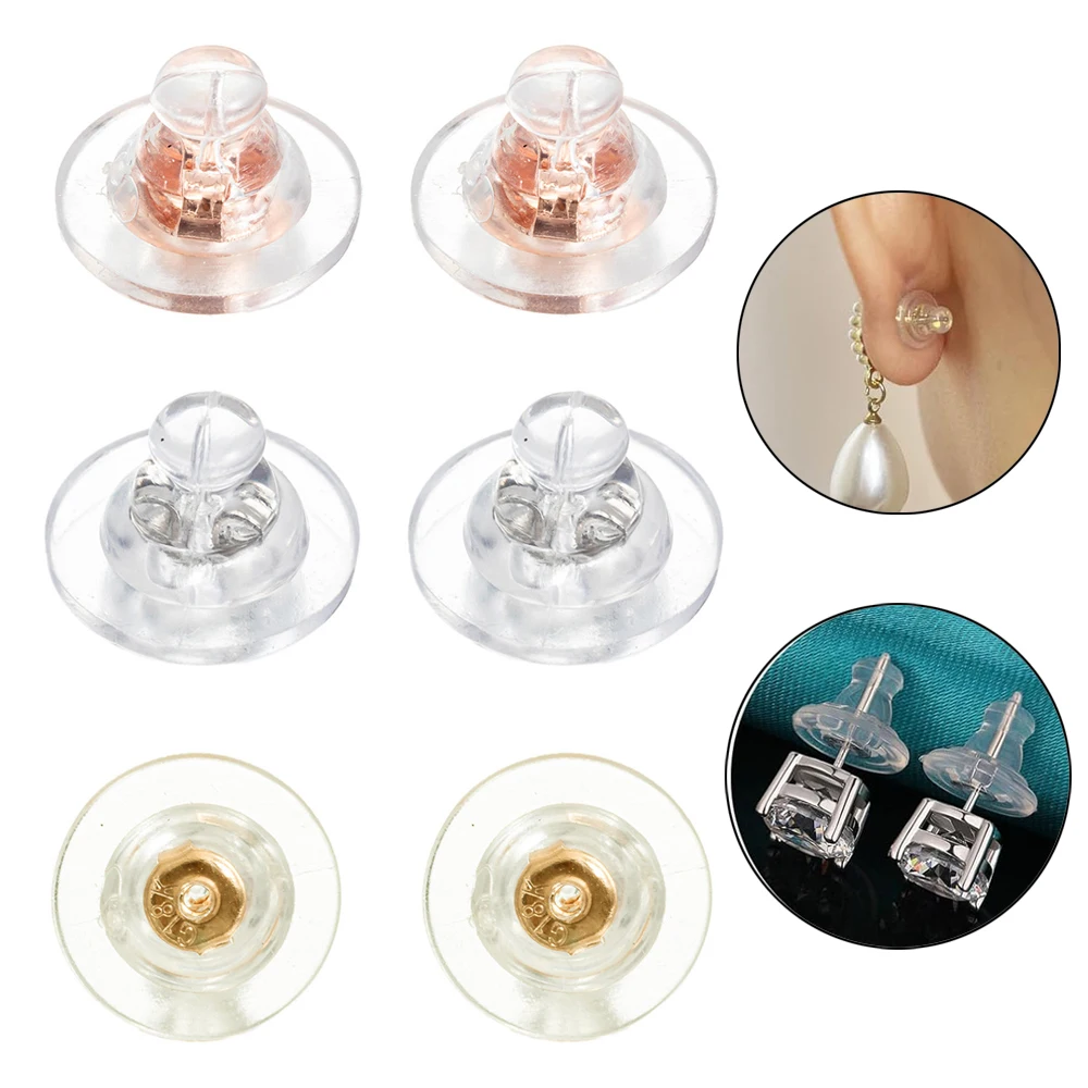 10pcs-925-Sterling-Silver-Transparent-Soft-Silicone-Earrings-Back ...